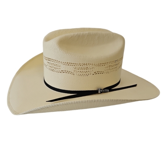 Twister | Accessories | Twister Bangora Cattleman Crown Straw Cowboy ...